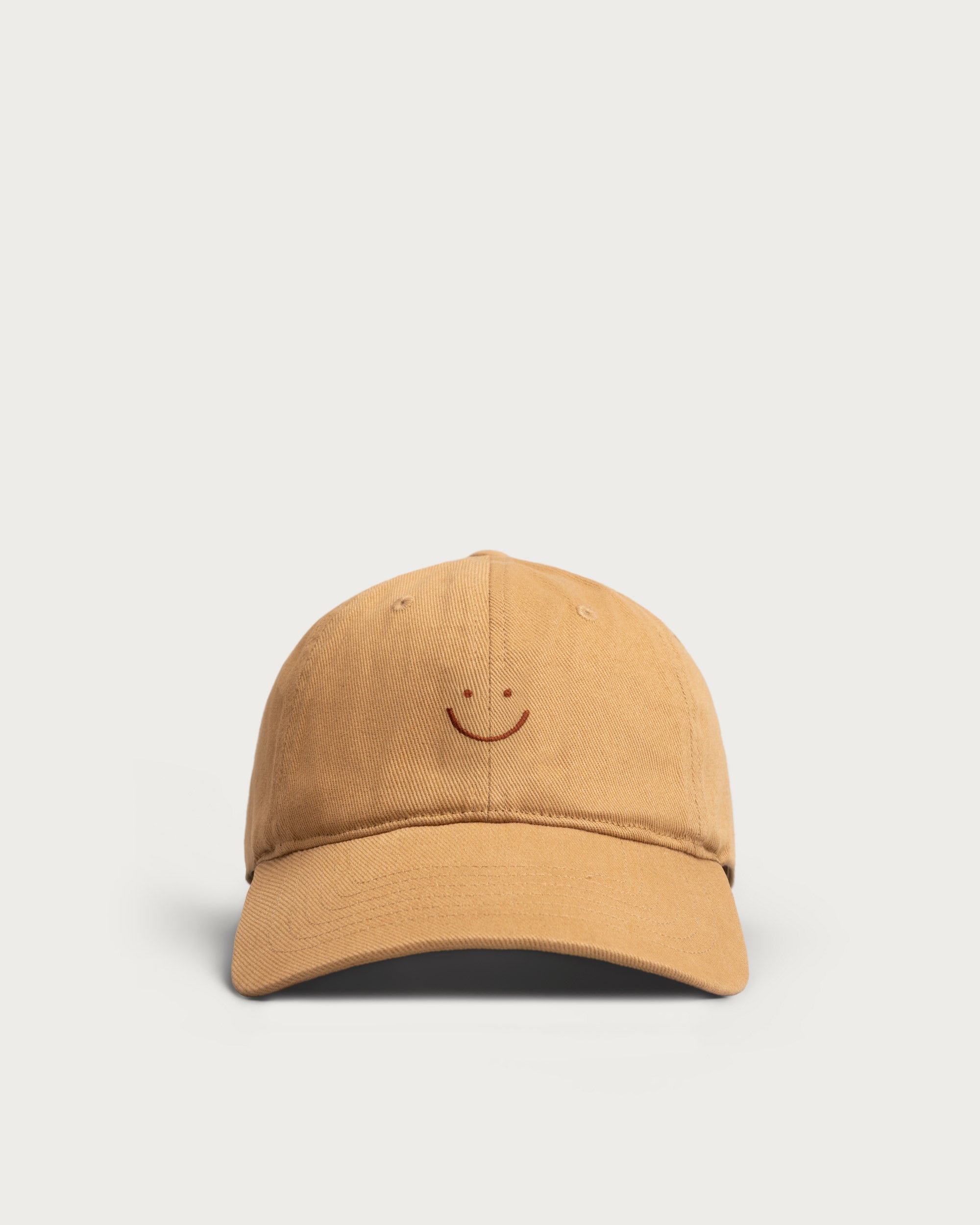 Bandsome Smiley Cap in Camel - organic cotton